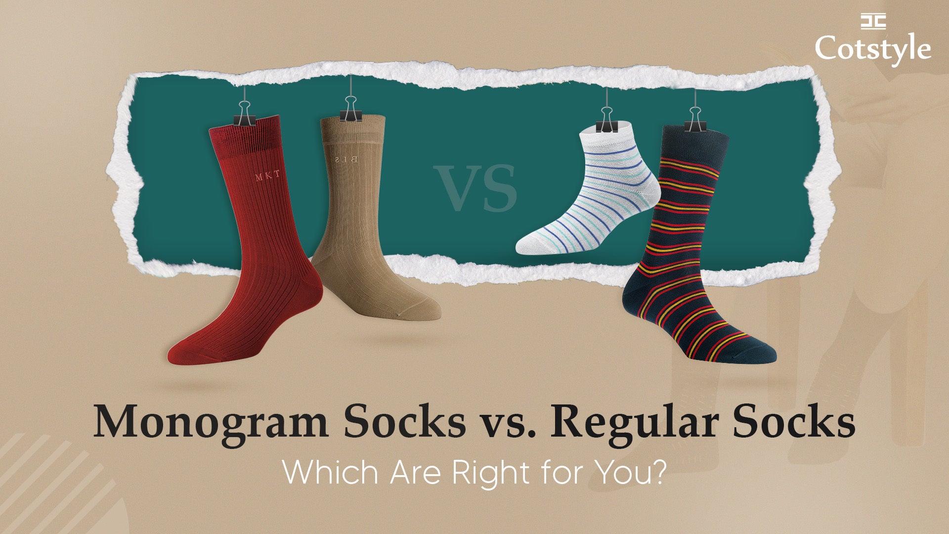 Monogram Socks vs Regular Socks: Which Are Right for You? – Cotstyle
