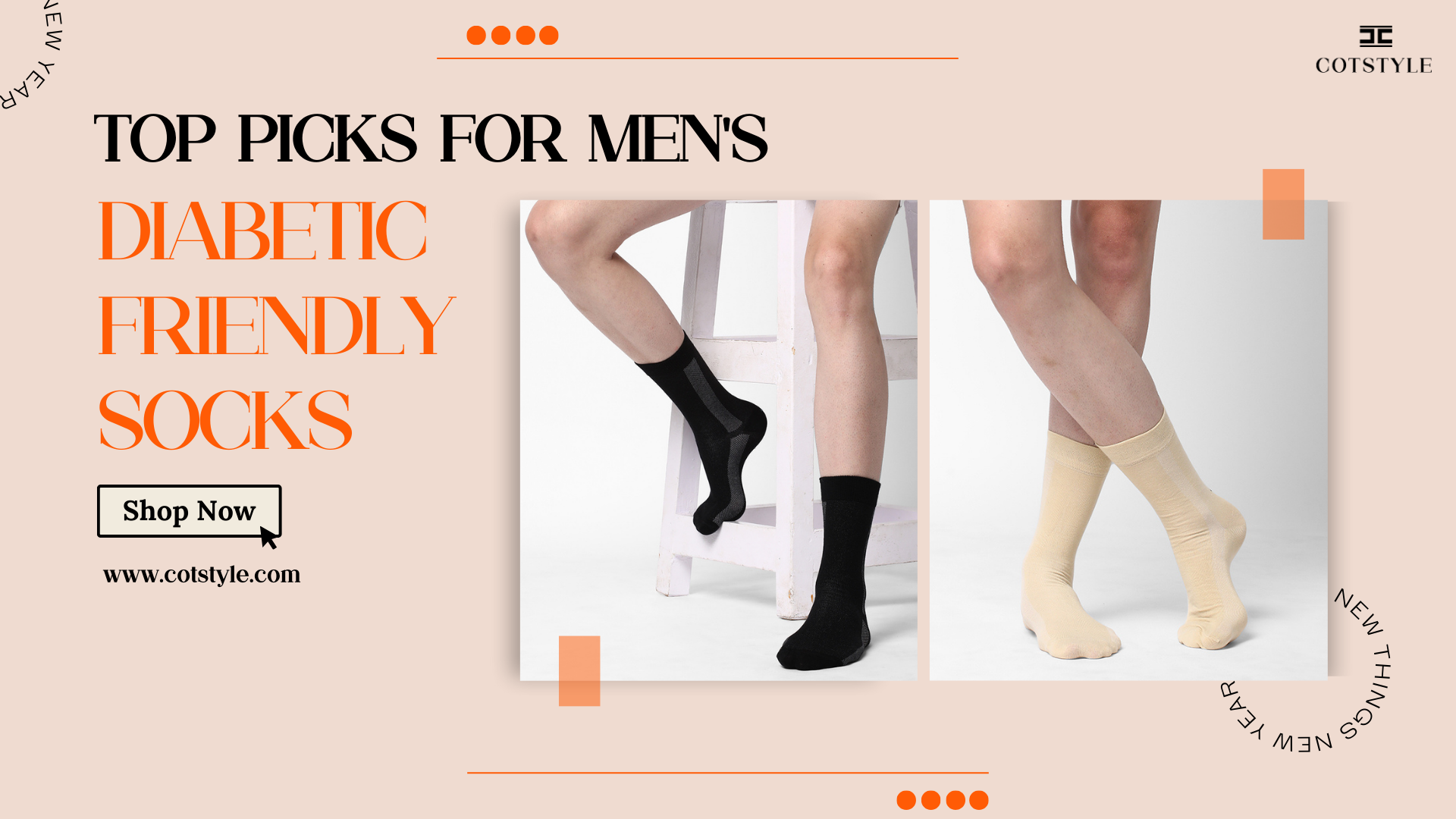 Top Picks for Men's Diabetic-Friendly Socks – Cotstyle